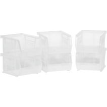 Akro-Mils Stackable Storage Bins, AkroBins Stacking Organizer, 11"x11 ...
