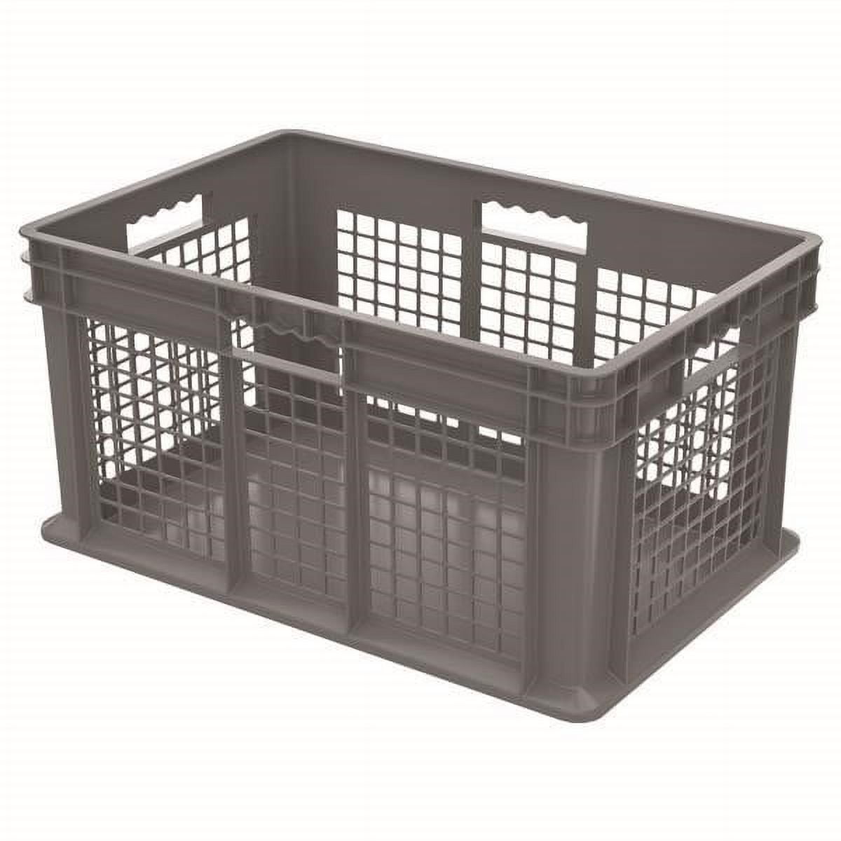 Akro-Mils® Straight Wall Containers, Mesh Sides & Solid Base - Walmart.com