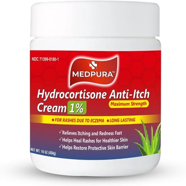 Akron Hydrocortisone Cream 1% Maximum Strength Anti-Itch Cream for ...