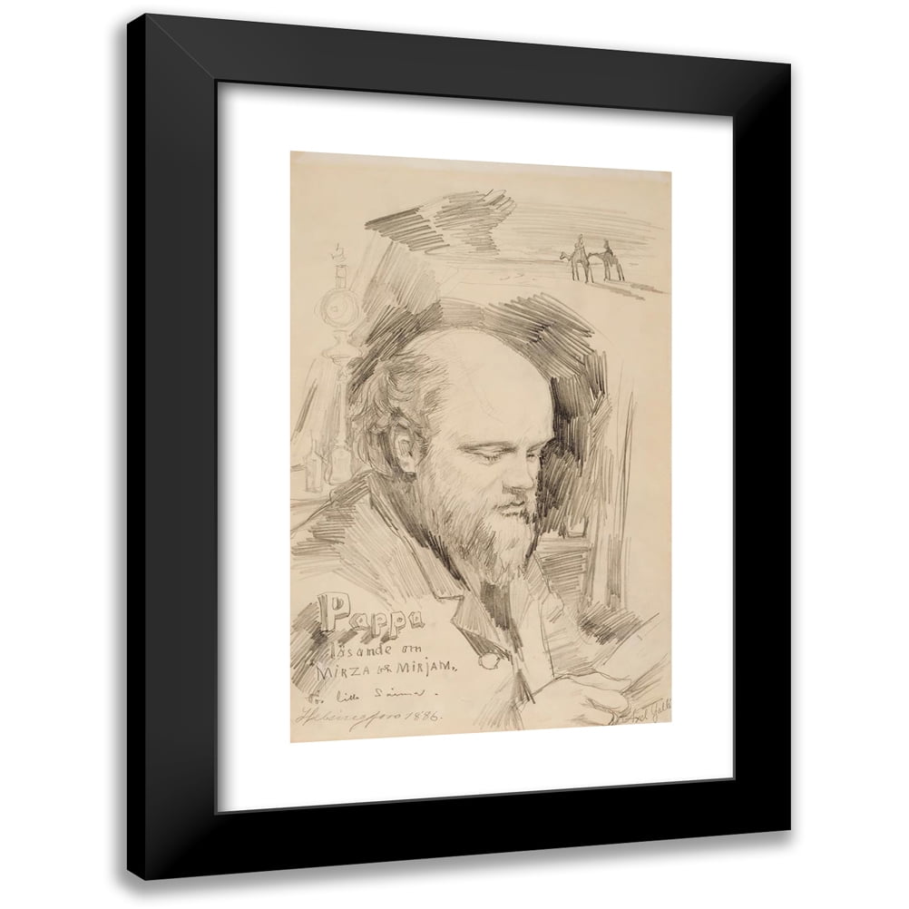 Akseli Gallen-Kallela 16x24 Black Modern Framed Museum Art Print Titled ...