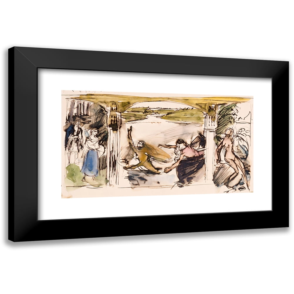 Akseli Gallen-Kallela 24x15 Black Modern Framed Museum Art Print Titled ...