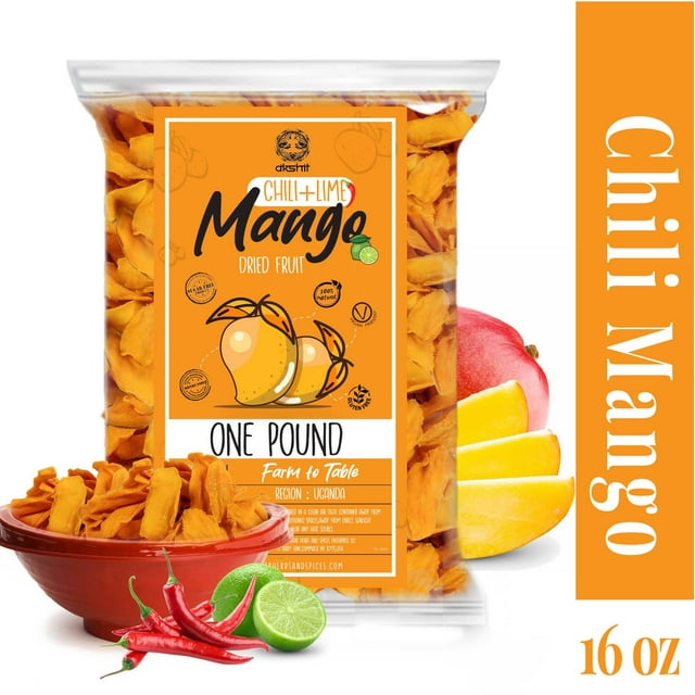 Akshit Dried Mango 1 Pound , Chili Mango, Dried Mango Unsweetened ...