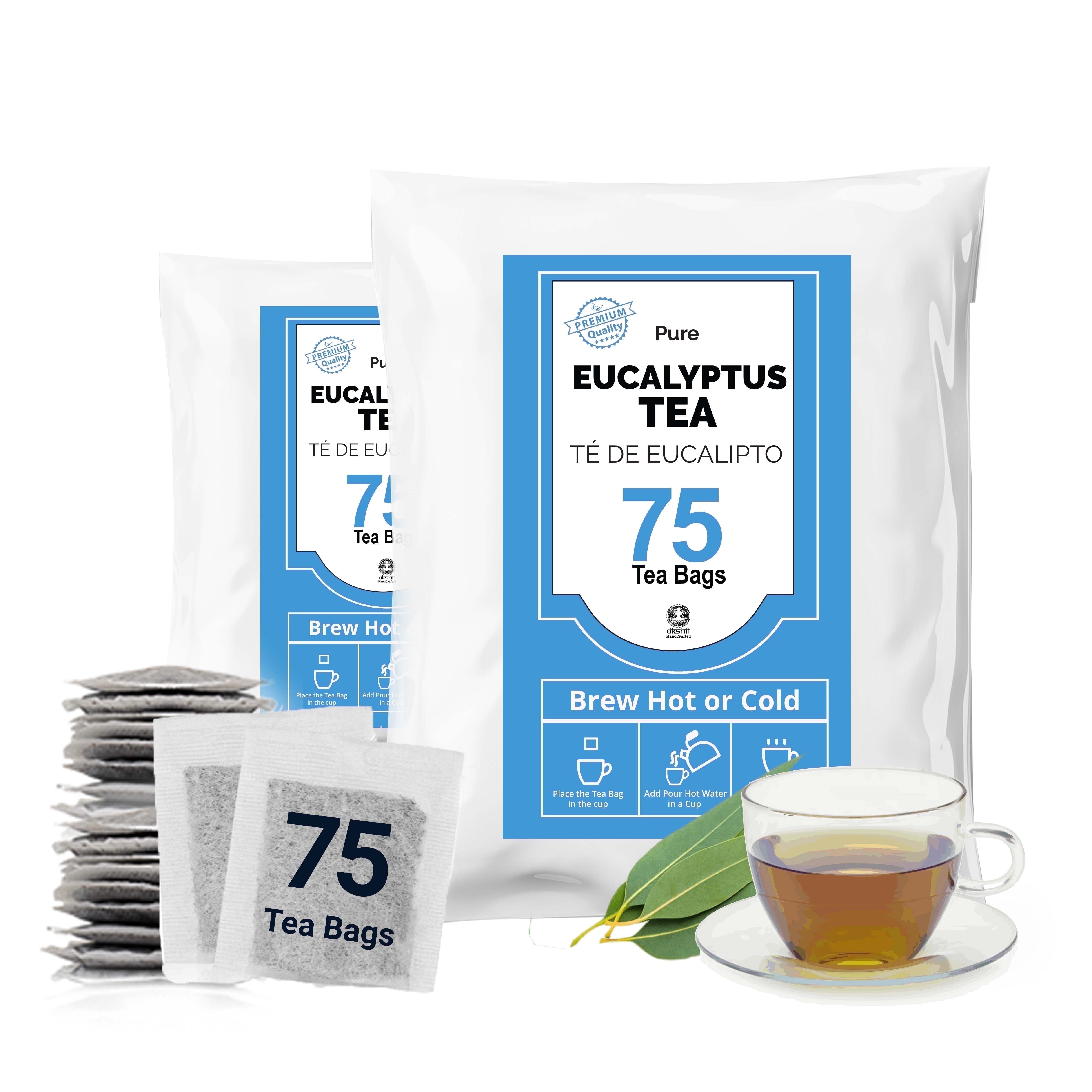 Akshit 150 Eucalyptus Tea Bags, 100% Natural Eucalyptus Leaves ...