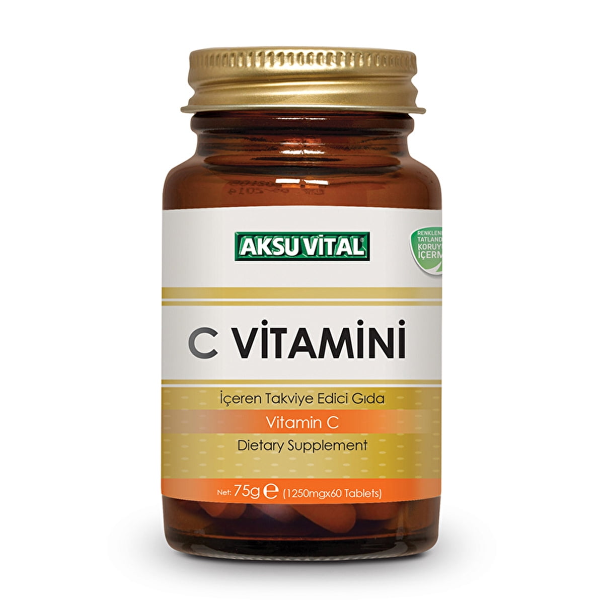 Aksu Vital Vitamin C 60 Tablets 1250mg - Walmart.com
