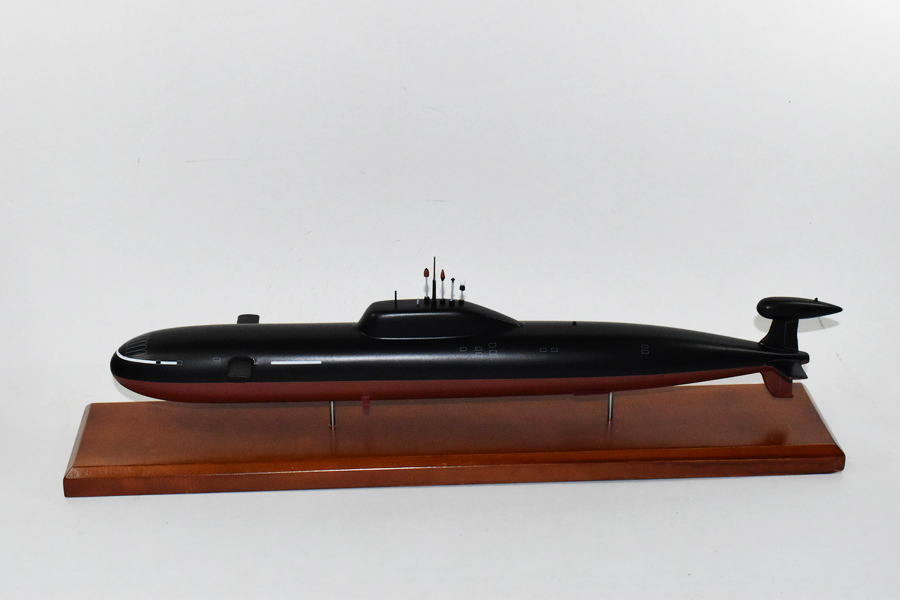 Akula Submarine Model, Russian Navy, Scale Model, Mahogany, 20 inch ...
