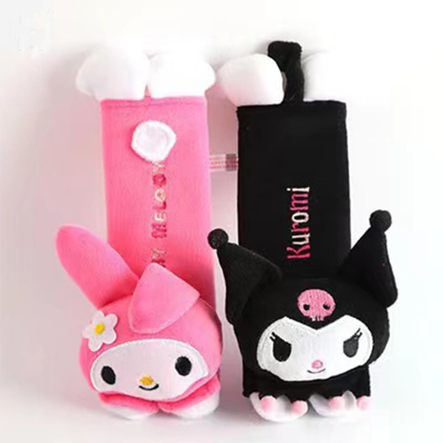 Akutoer Kawaii Car Seat Belt Strap Cover, Cute 2 Pieces Set Anime Seat ...