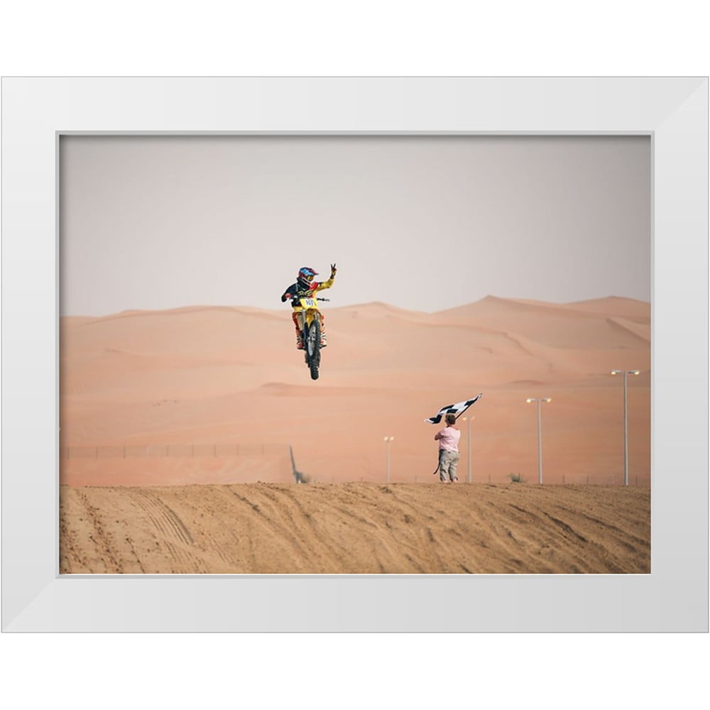 Al Adwan, Rami 32x25 White Modern Wood Framed Museum Art Print Titled ...