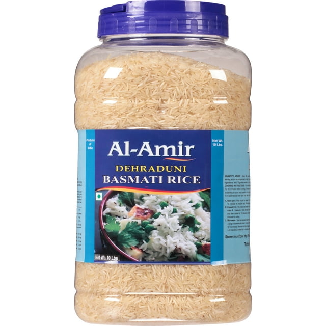 Al-Amir Dehraduni Basmati Rice, 10 lbs - Walmart.com