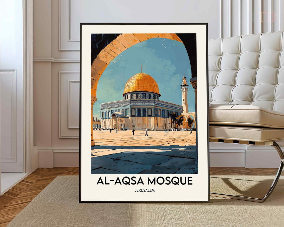 Al-Aqsa Mosque Poster, Al-Aqsa Mosqueal-Aqsa Mosque Print, Al-Aqsa ...