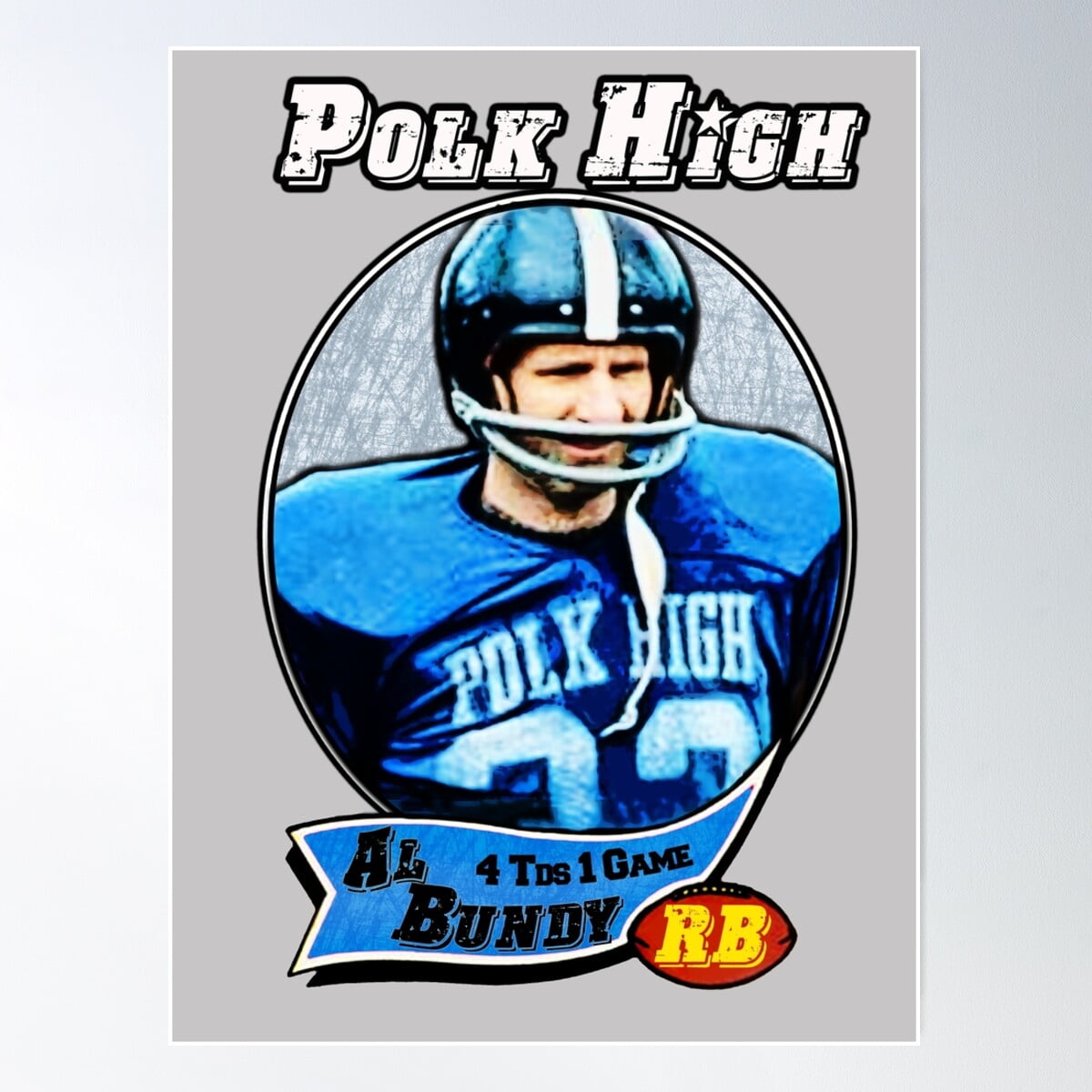 Al Bundy Football Card Poster Wall Art, Modern Wall Decor, 16x24 ...