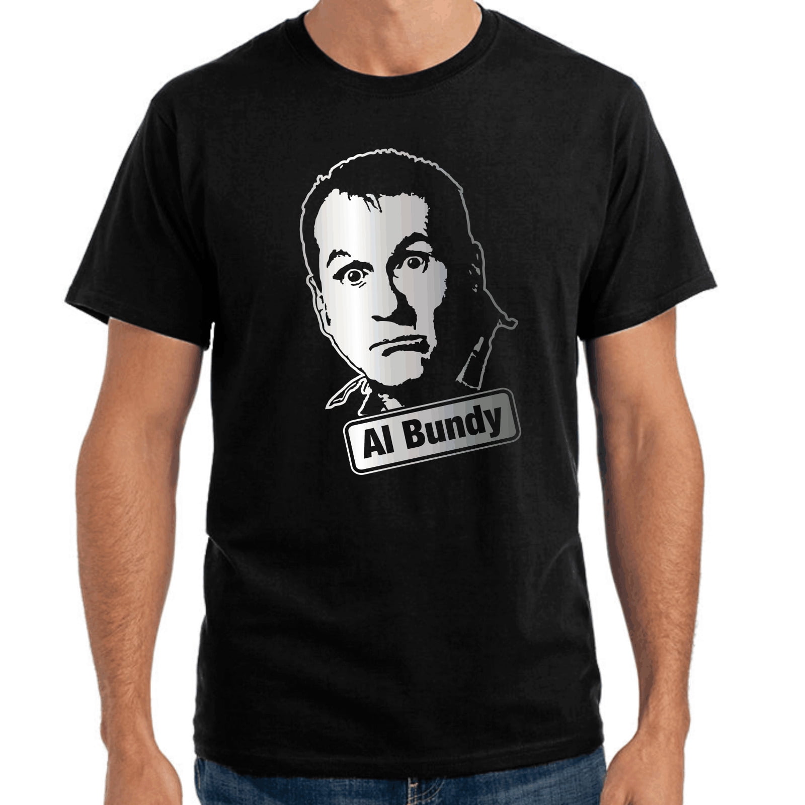 Al Bundy a Terribly Nice Family Portrait Retro Silver Metallic T-Shirt ...