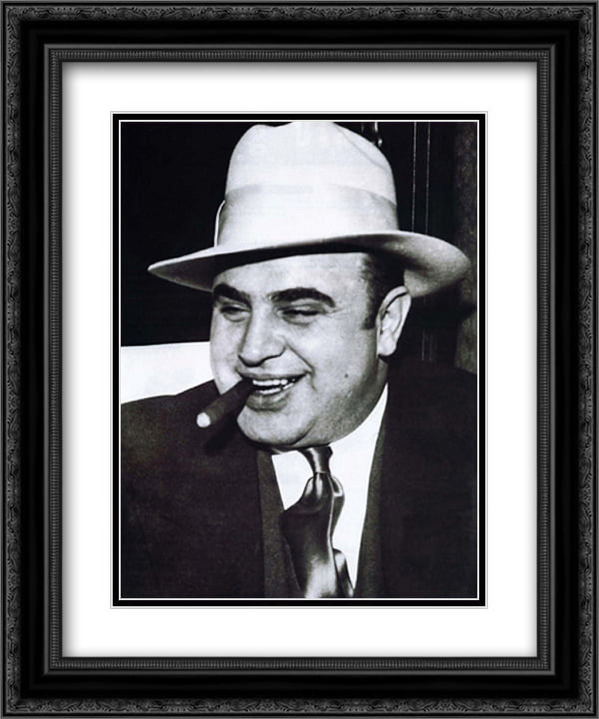 Al Capone, 1899-1947 2x Matted 20x24 Black Ornate Framed Art Print ...