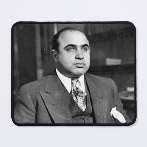 Al Capone Gangster Mosbster 1930a Mouse Pad Novelty Art Work Computer ...