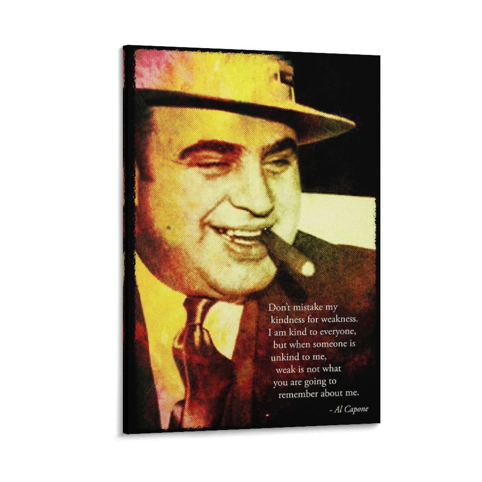 Al Capone Poster Quotes Wall Art Picture Painting Poster Canvas Print ...