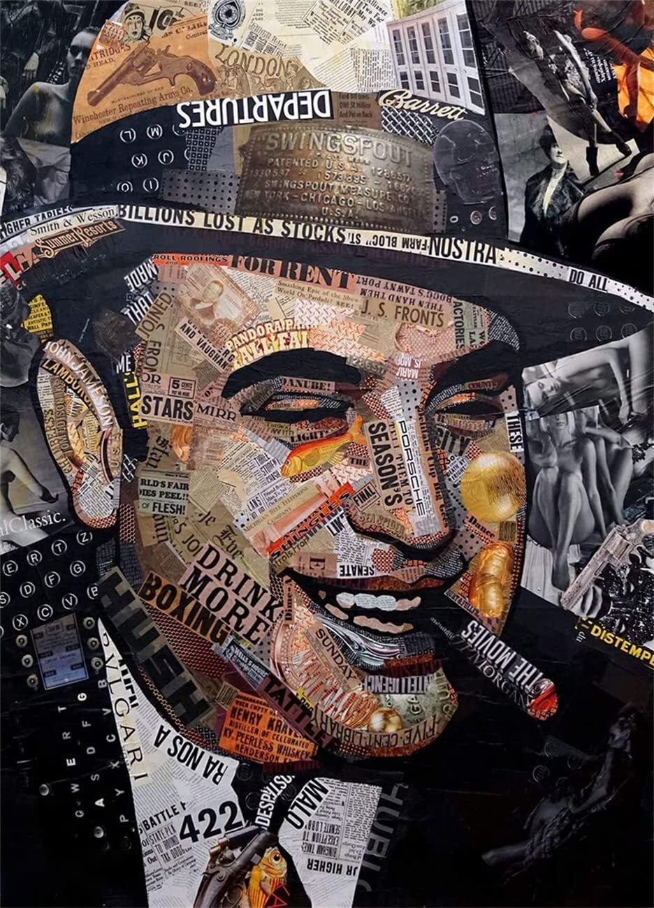 Al Capone Poster Wall Art Mafia Gangster Canvas Mob Painting Print ...