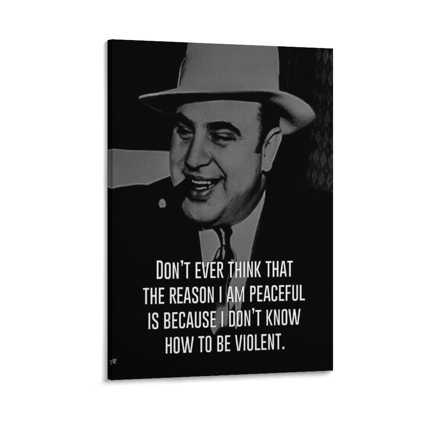 Al Capone Quote Poster Posters Art Print Wall Photo Paint Poster ...