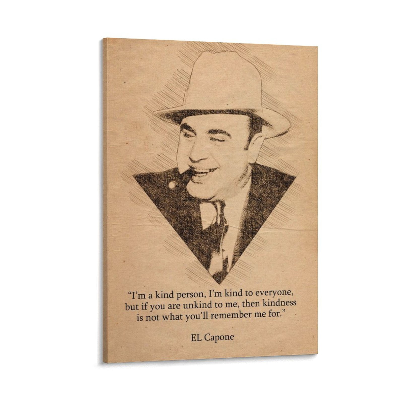 Al Capone Quotes Wall Art Wall Art Poster Gifts Bedroom Prints Home ...