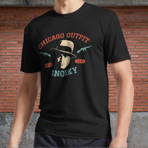 Al Capone 'Snorky' Portrait Logo Men's Black T-Shirt Funny Size S to ...