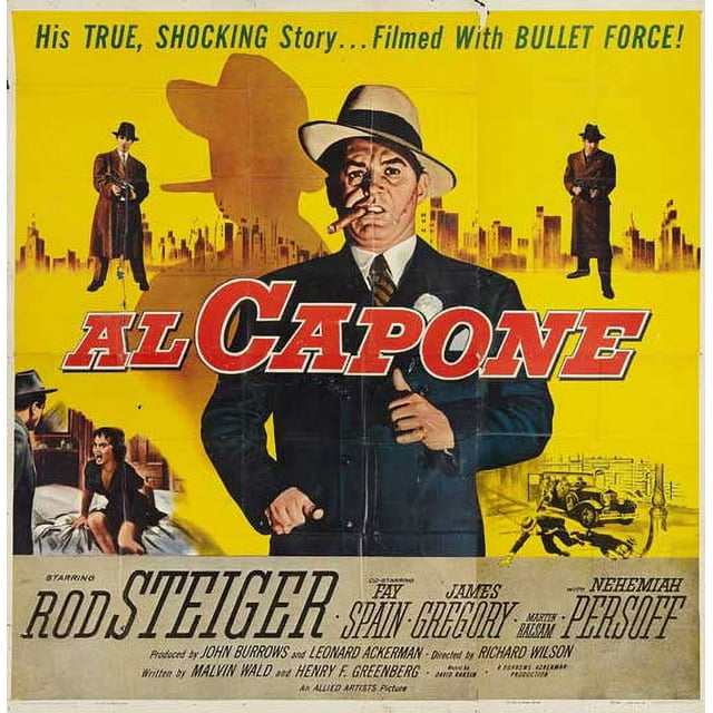Al Capone - movie POSTER (Half Sheet Style A) (22" x 28") (1959 ...