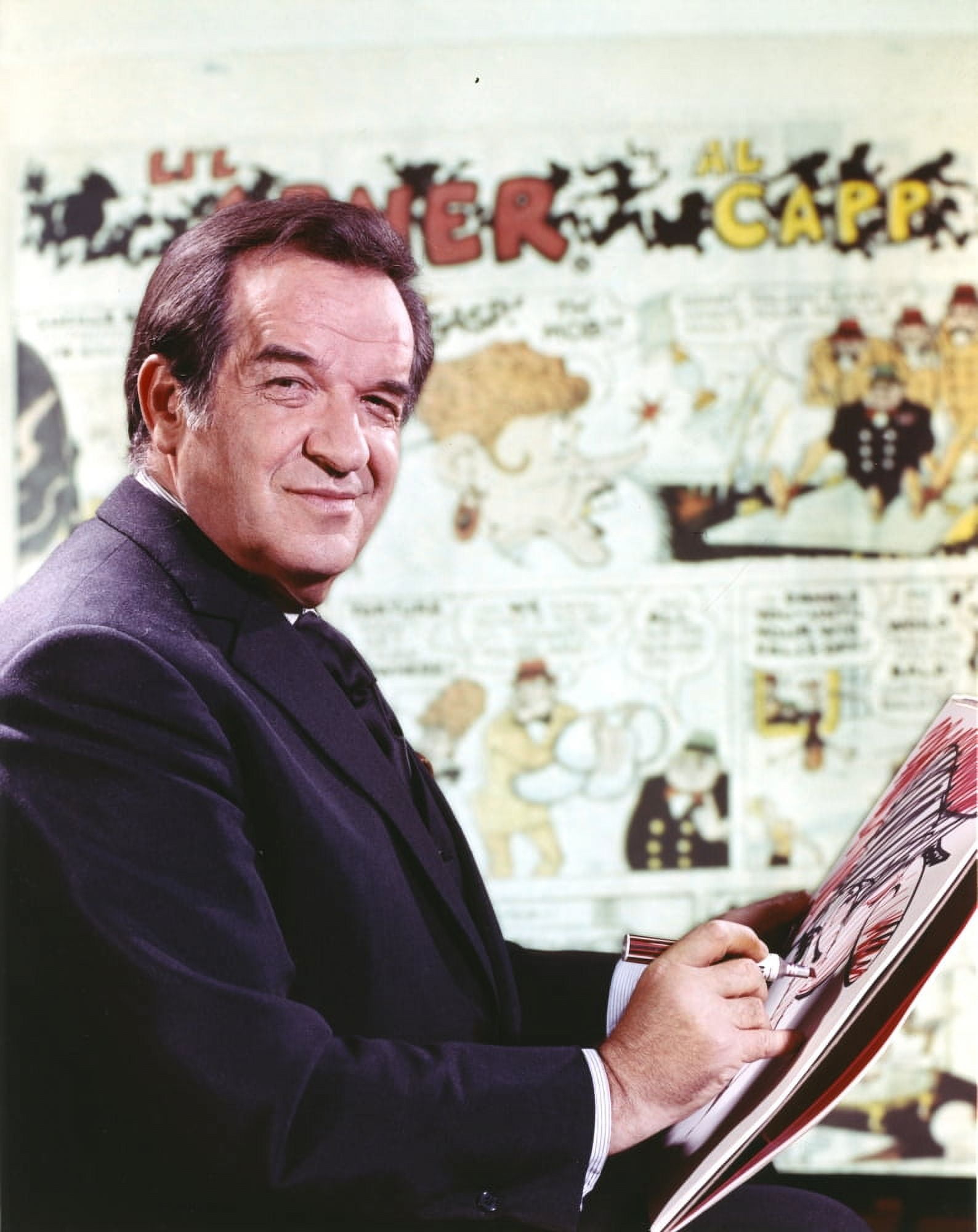 Al Capp wearing Black Formal Suit Photo Print (24 x 30) - Walmart.com
