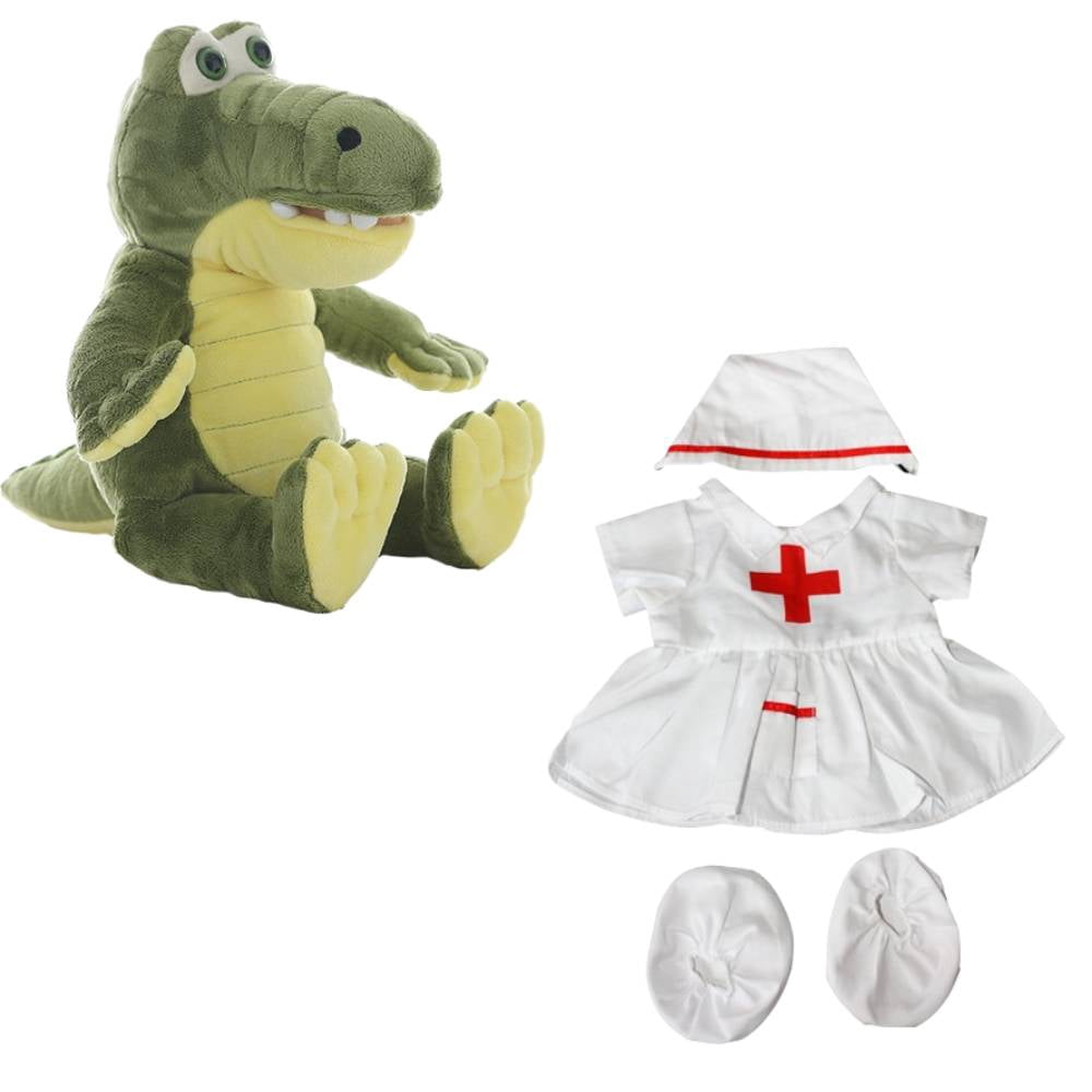 Al E Gator with Nurse Outfit - 16 Inch Alligator Plush Dressed as a ...