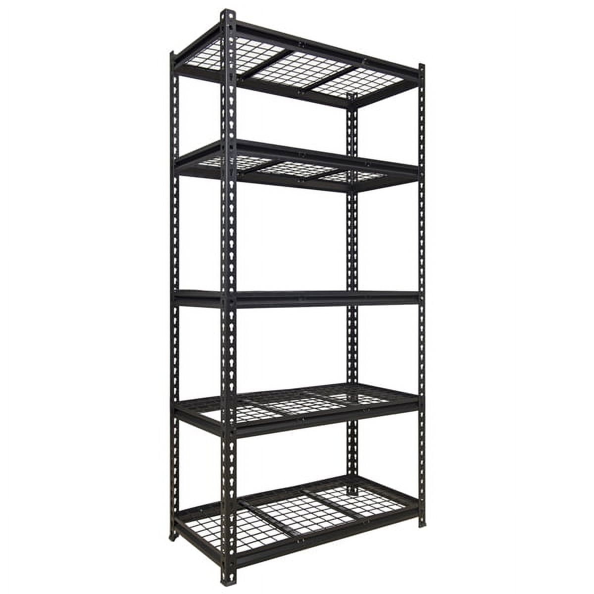 Al Fresco 5 Tier Shelving Unit 35.4" W x 18 "D x 72''H Metal Large ...