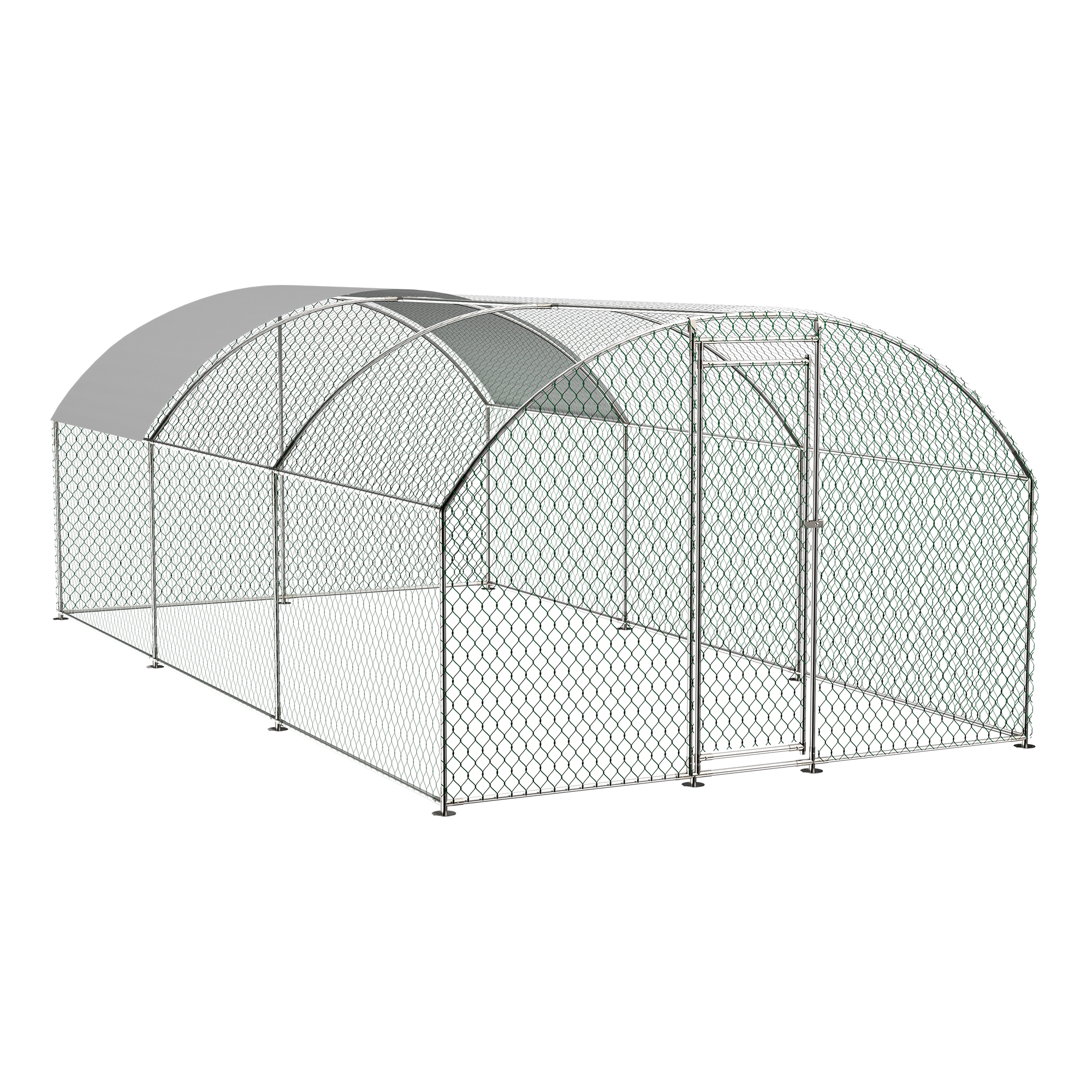 Al Fresco Outdoor Dome Shaped Large Chicken Coop, Metal Chicken Run ...