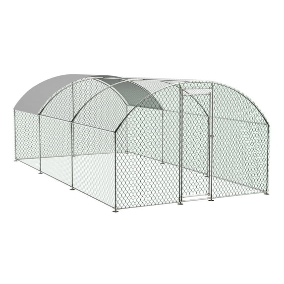 Al Fresco Outdoor Dome Shaped Large Chicken Coop, Metal Chicken Run ...