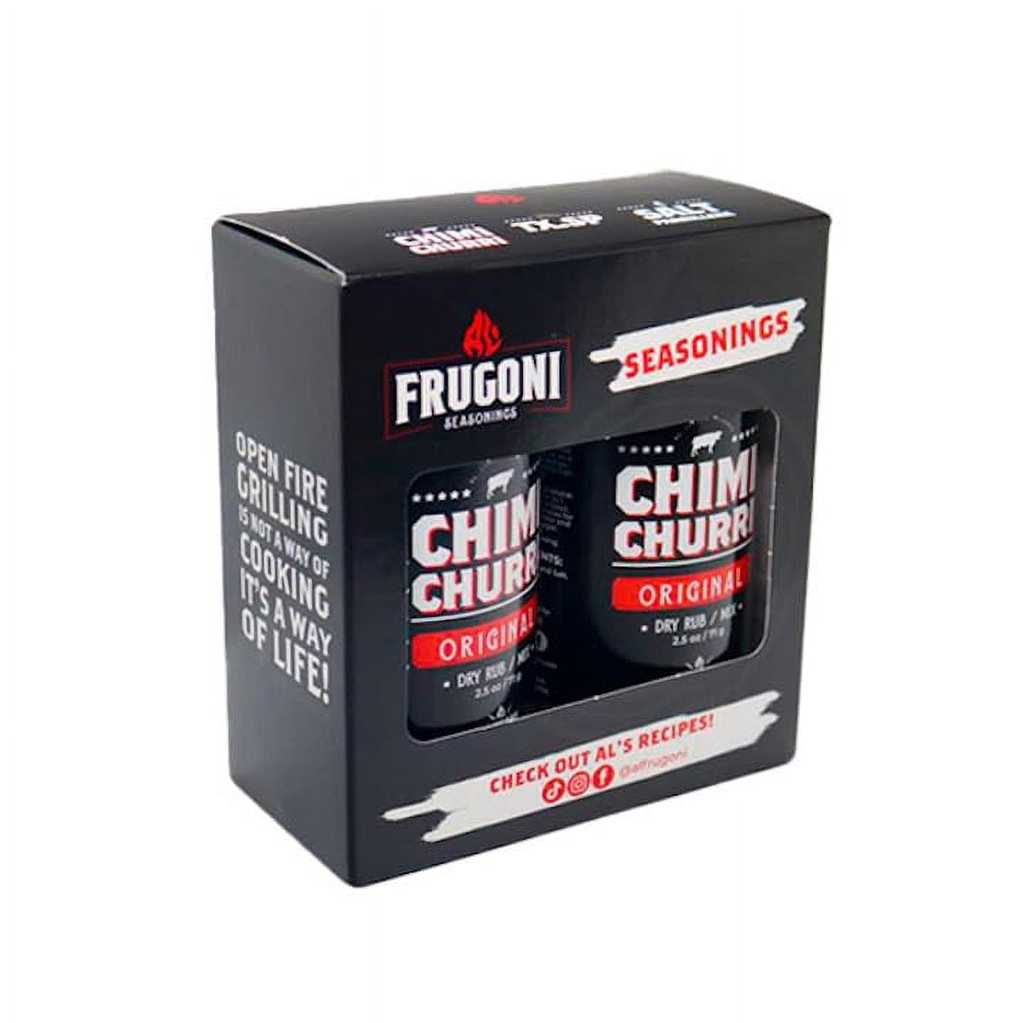 Al Frugoni- Chimichurri Combo- YYF14 Original and Spicy- Rub, condiment ...