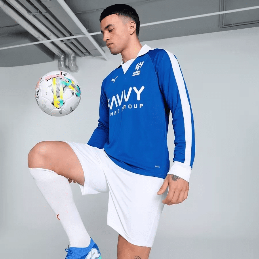 Al Hilal SFC Anniversary Men's Long Sleeve Football Jersey | M ...