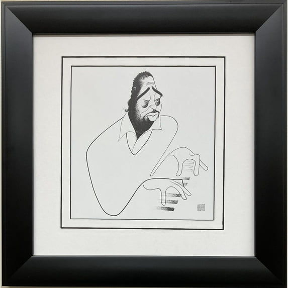 Al Hirschfeld "Duke Ellington '91" CUSTOM FRAMED ART Caricature Music ...