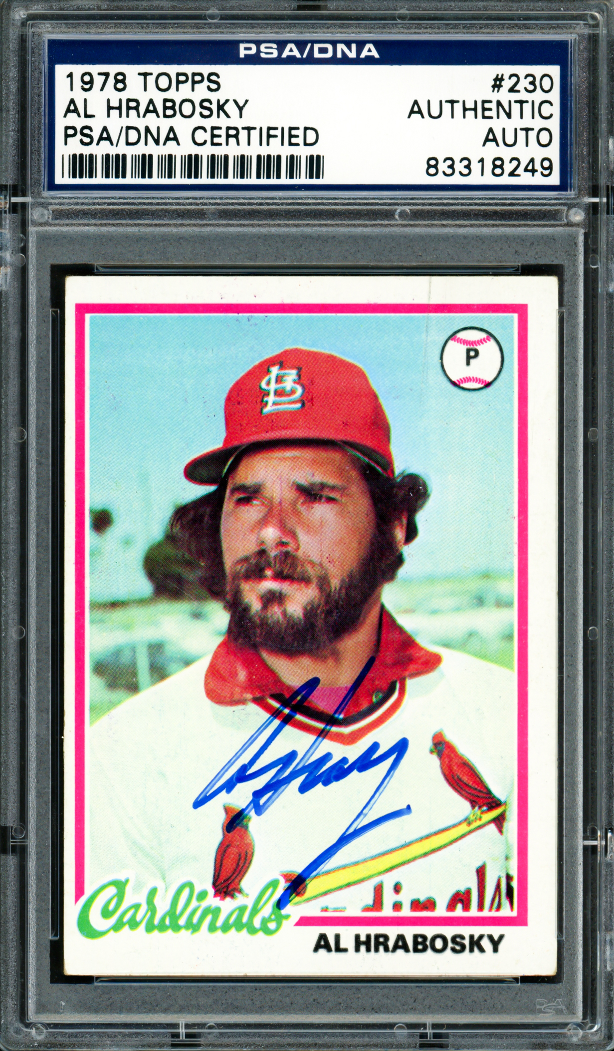 Al Hrabosky Autographed 1978 Topps Card #230 St. Louis Cardinals PSA ...