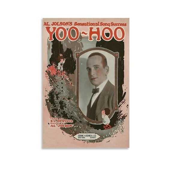 Al Jolson Singer Comedian Actor Vaudevillian Print Poster (18) Artworks ...