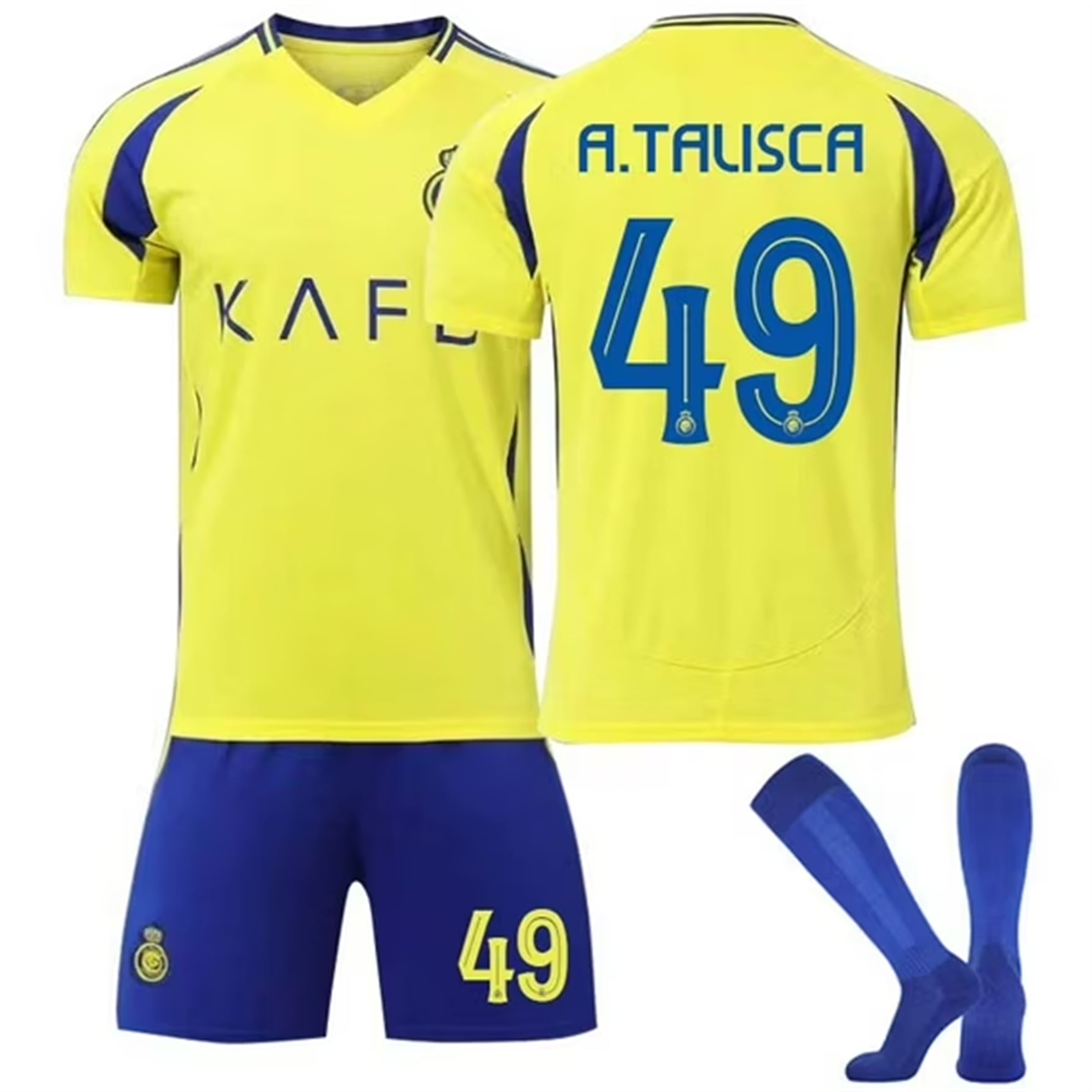 Al Nassr FC Home Soccer Activewear No.49 A.TALISCA Fans Training ...