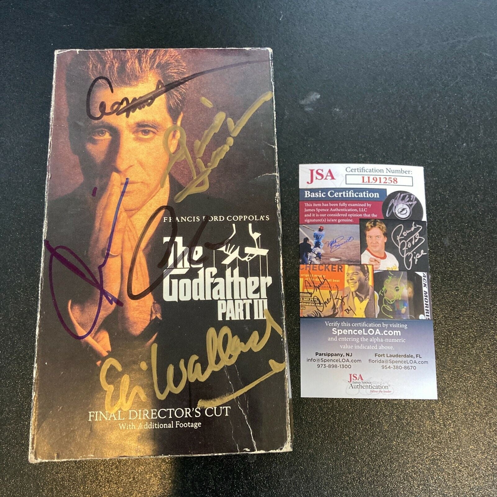 Al Pacino Cast Signed Autographed Original The Godfather VHS Movie With ...