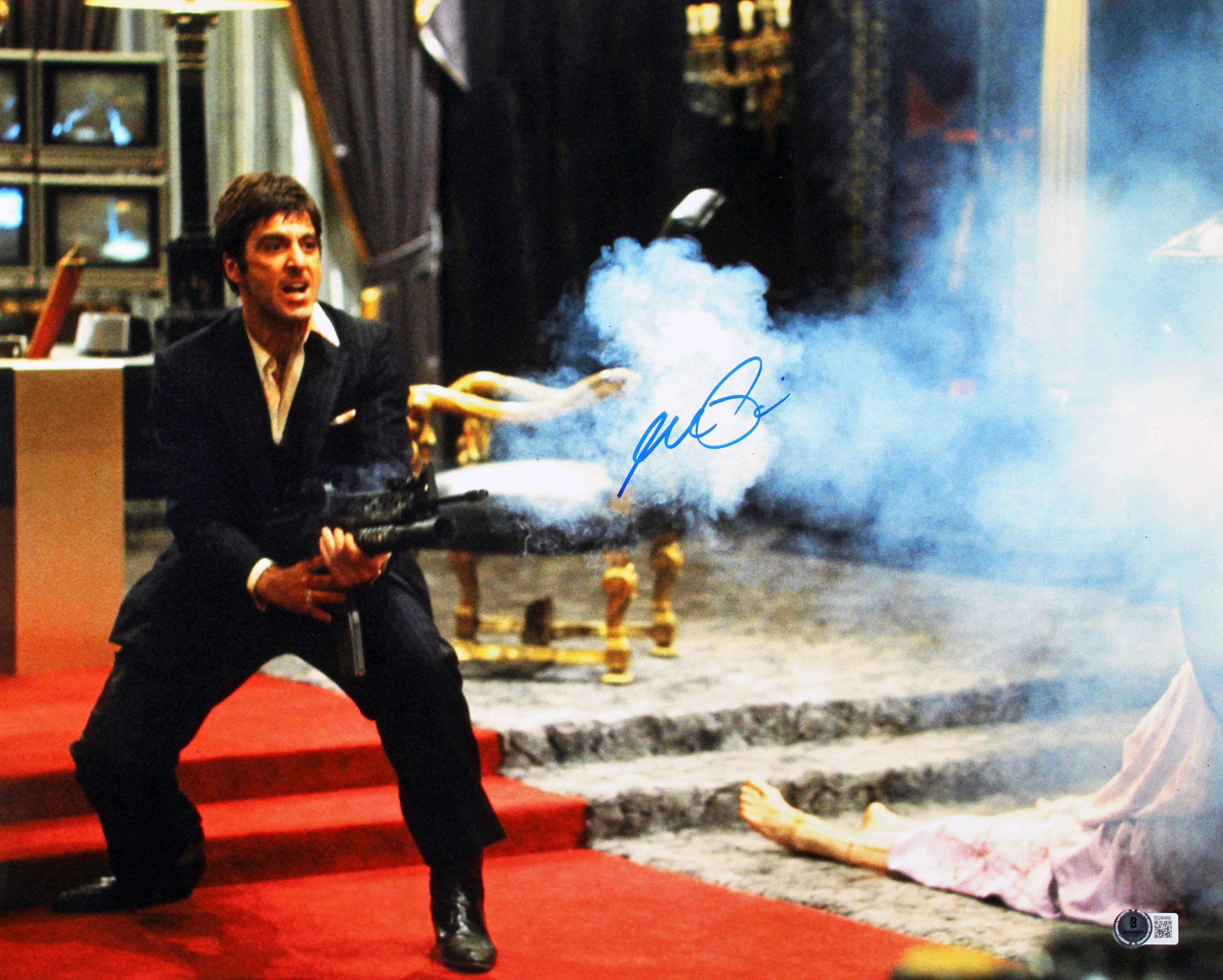Al Pacino Scarface Authentic Signed 16x20 Horizontal Shooting Photo BAS ...
