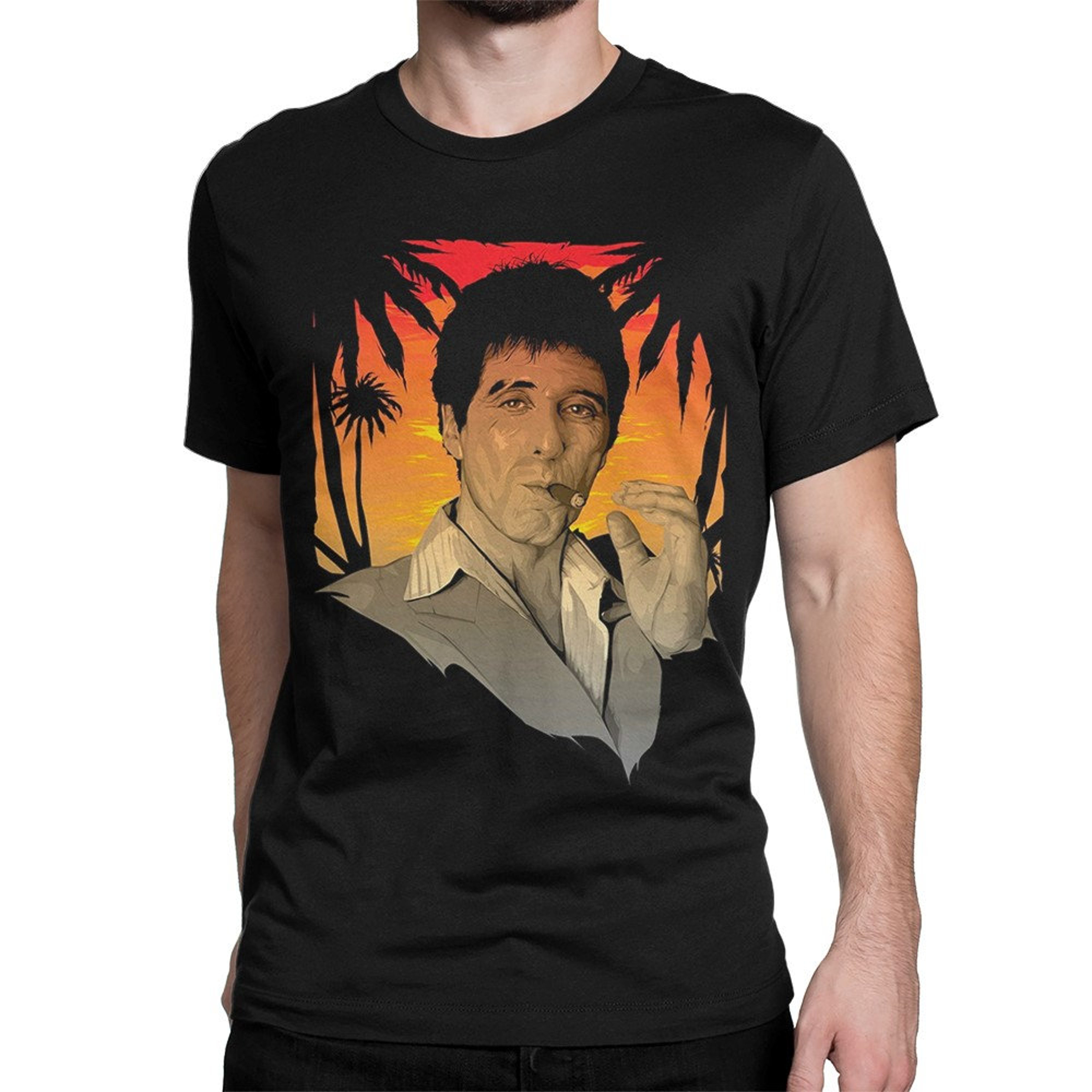 Al Pacino Scarface T-Shirt / Men's Women's Sizes / Cotton Tee (wra-022 ...