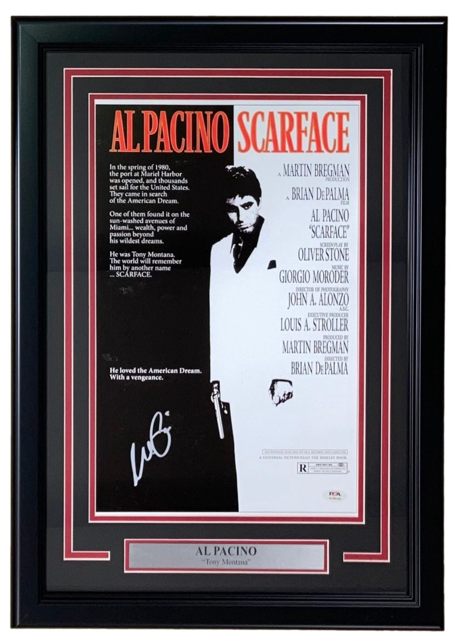 Al Pacino Signed Framed 11x17 Scarface Photo PSA/DNA - Walmart.com
