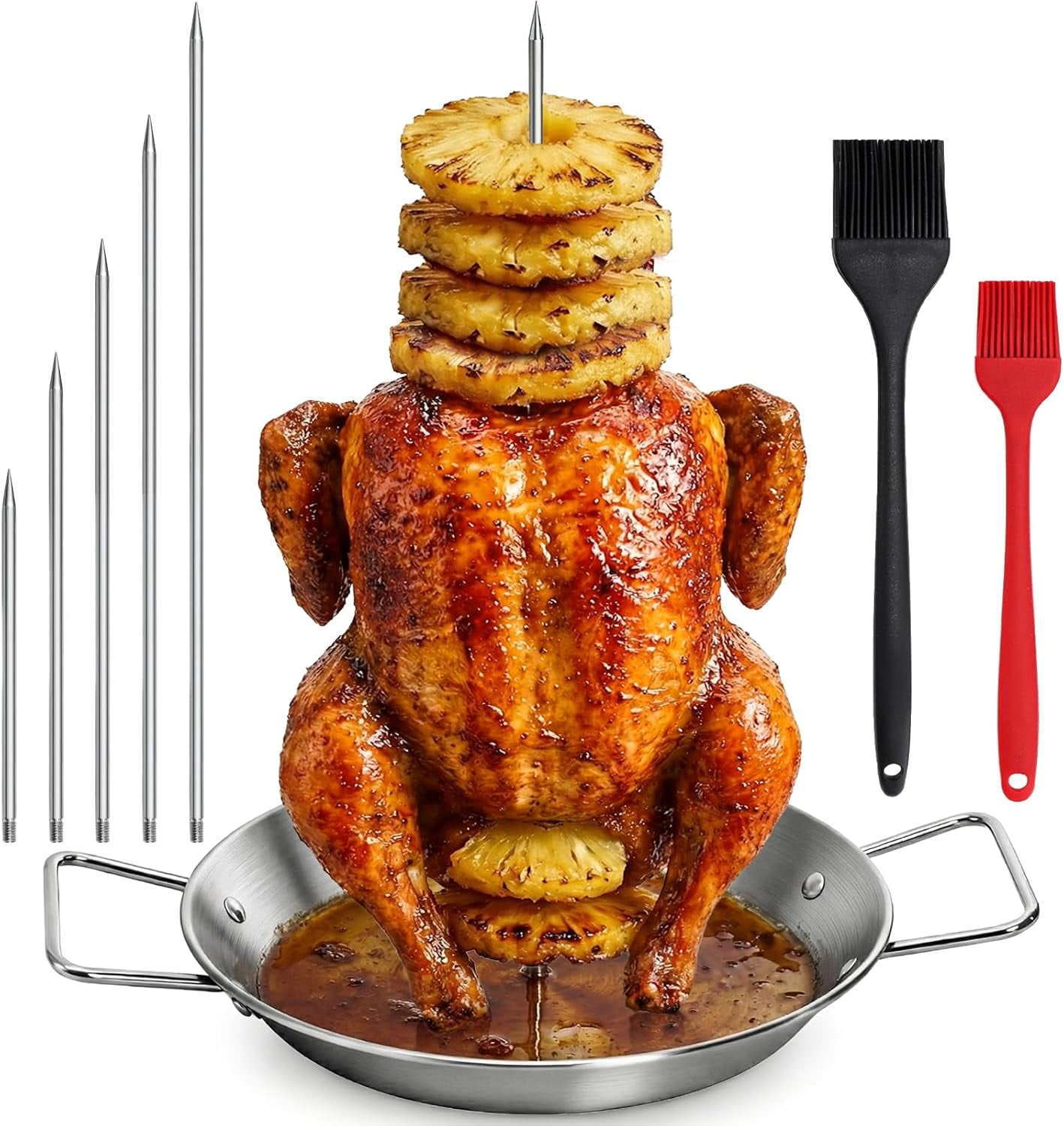 Al Pastor Skewer for Grill, 304 Stainless Steel Vertical Skewer ...