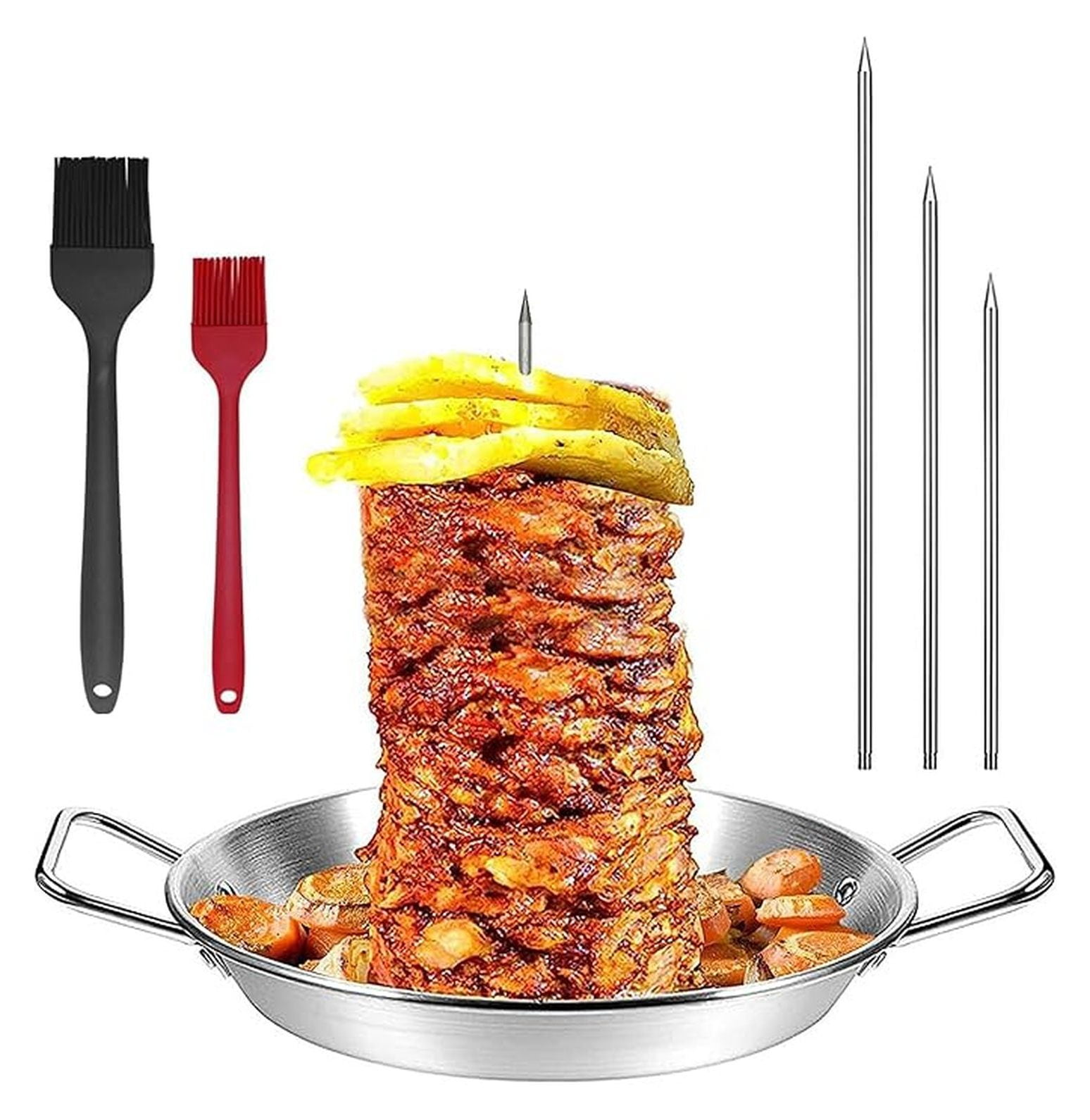 Al Pastor Skewer for Grill, Stainless Steel Vertical Skewer with 13 ...