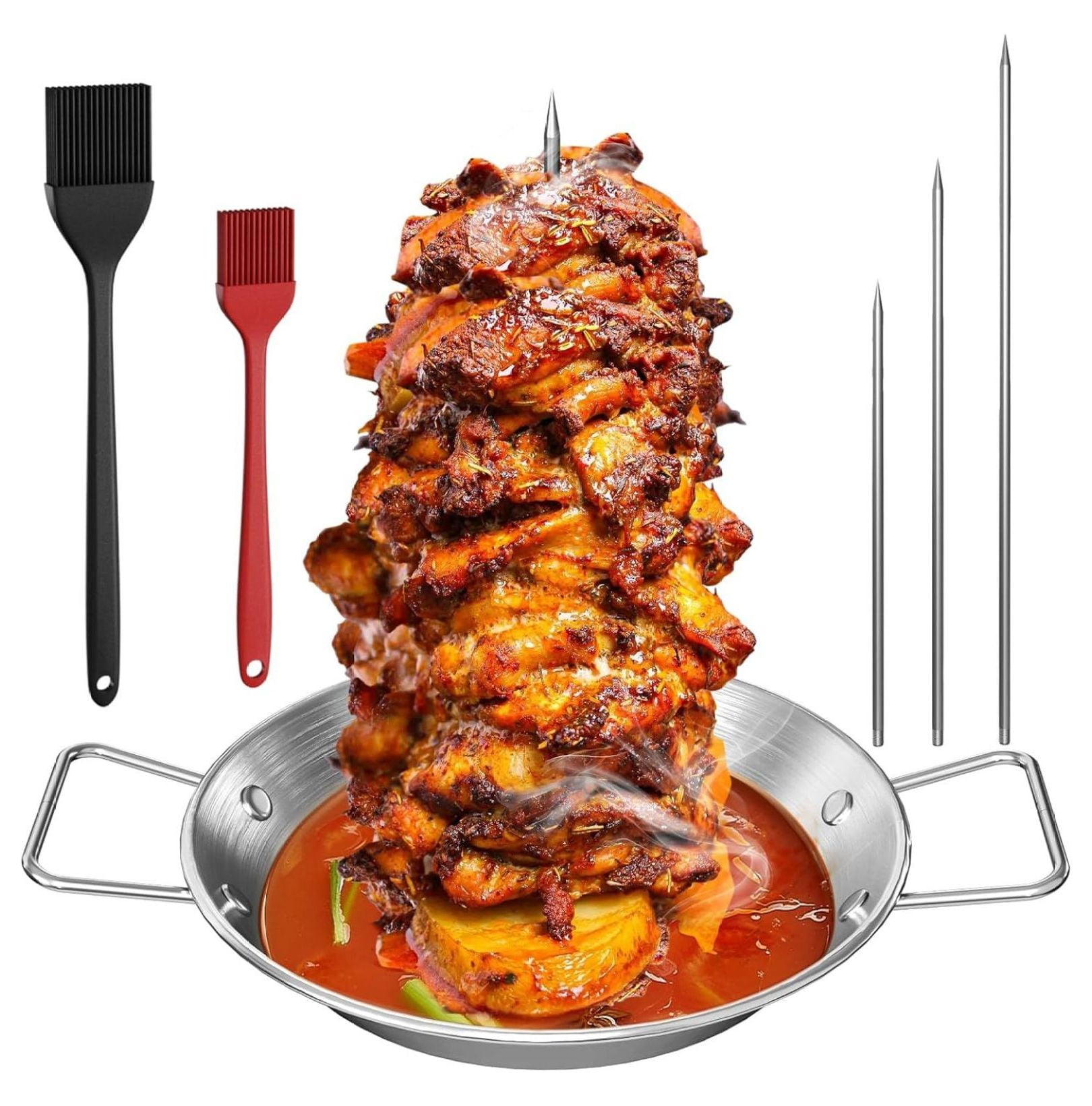 Al Pastor Skewer for Grill, Vertical Shawarma Skewer Stand, Vertical ...