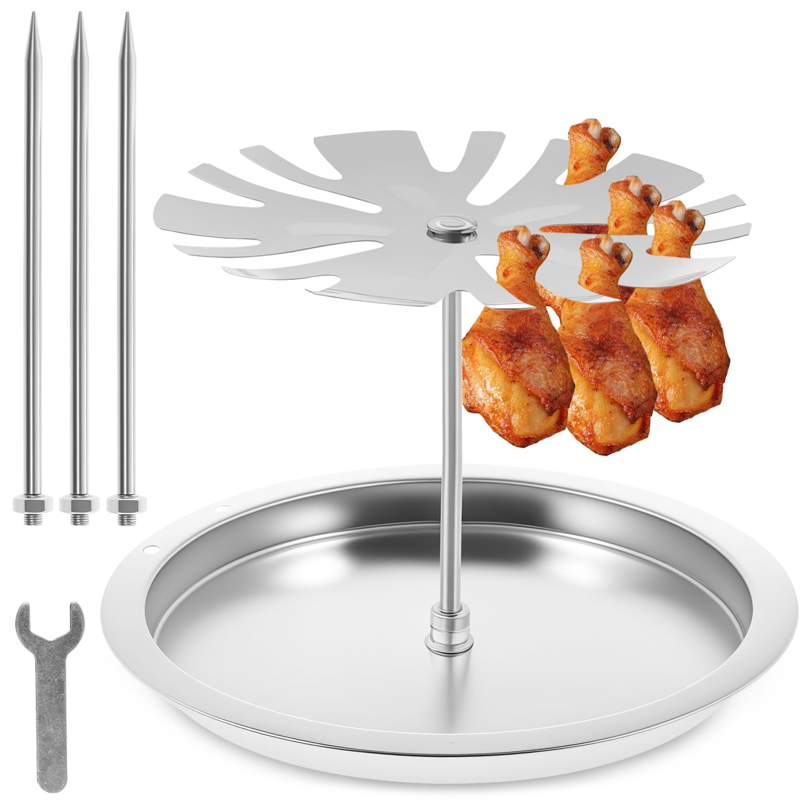 Al Pastor Skewer Stainless Steel Vertical Skewer with Tray Roasted ...