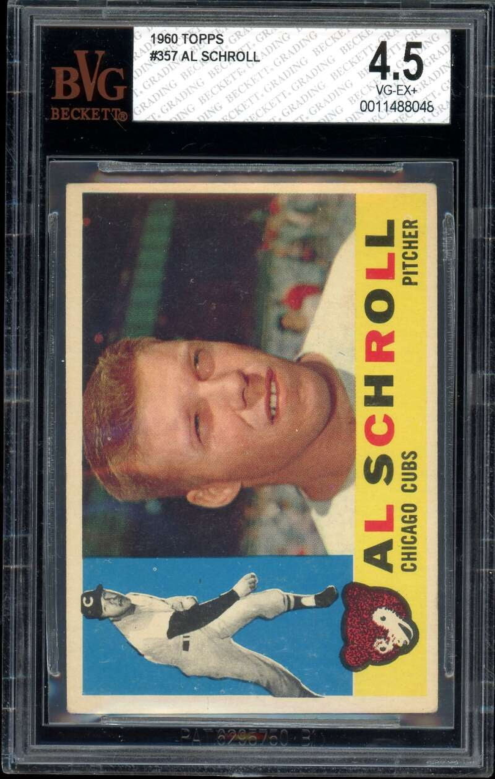 Al Schroll Card 1960 Topps #357 BGS BVG 4.5 - Walmart.com