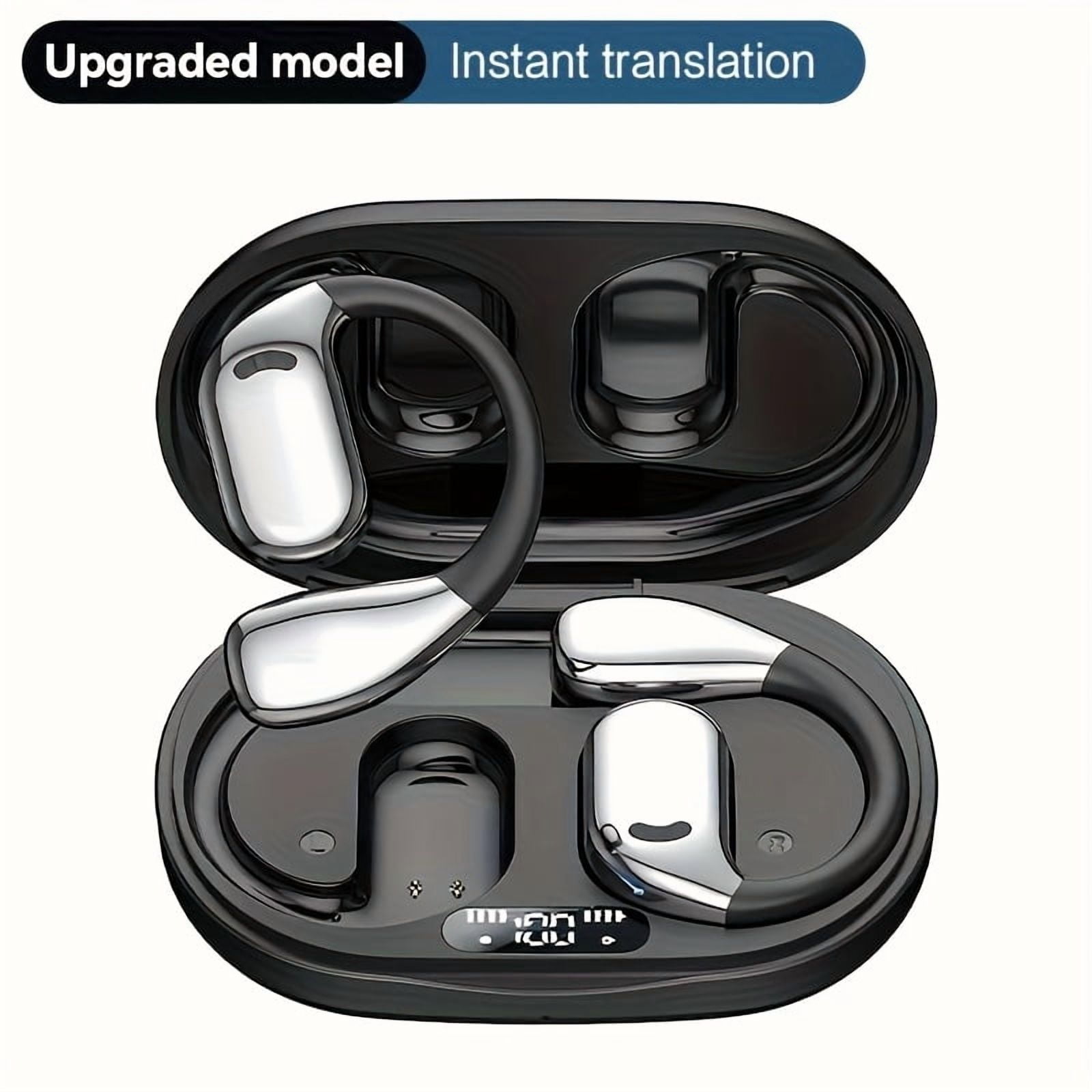 Al Translation Open Ear Headphones: Real-Time Translation, Hi-Fi Sound ...