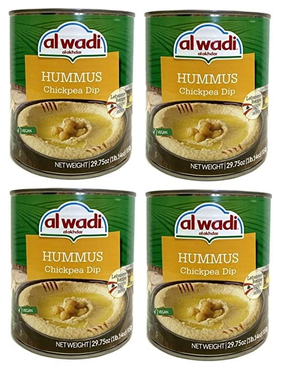 Al Wadi Hummus Chickpea with Tahini Dip Four (4) Cans Family Size 29.75 oz/1 Lb. 14oz. - Walmart.com