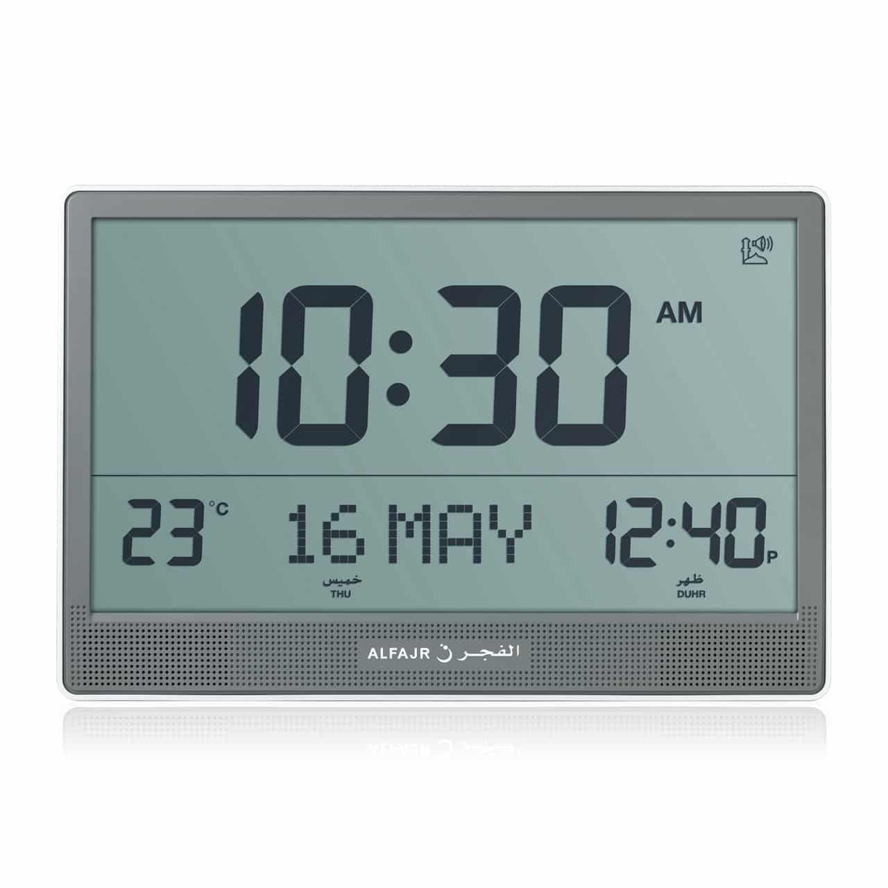 AlFajr CJ-17 Digital Wall Clock and Table Clock with Automatic Athan ...