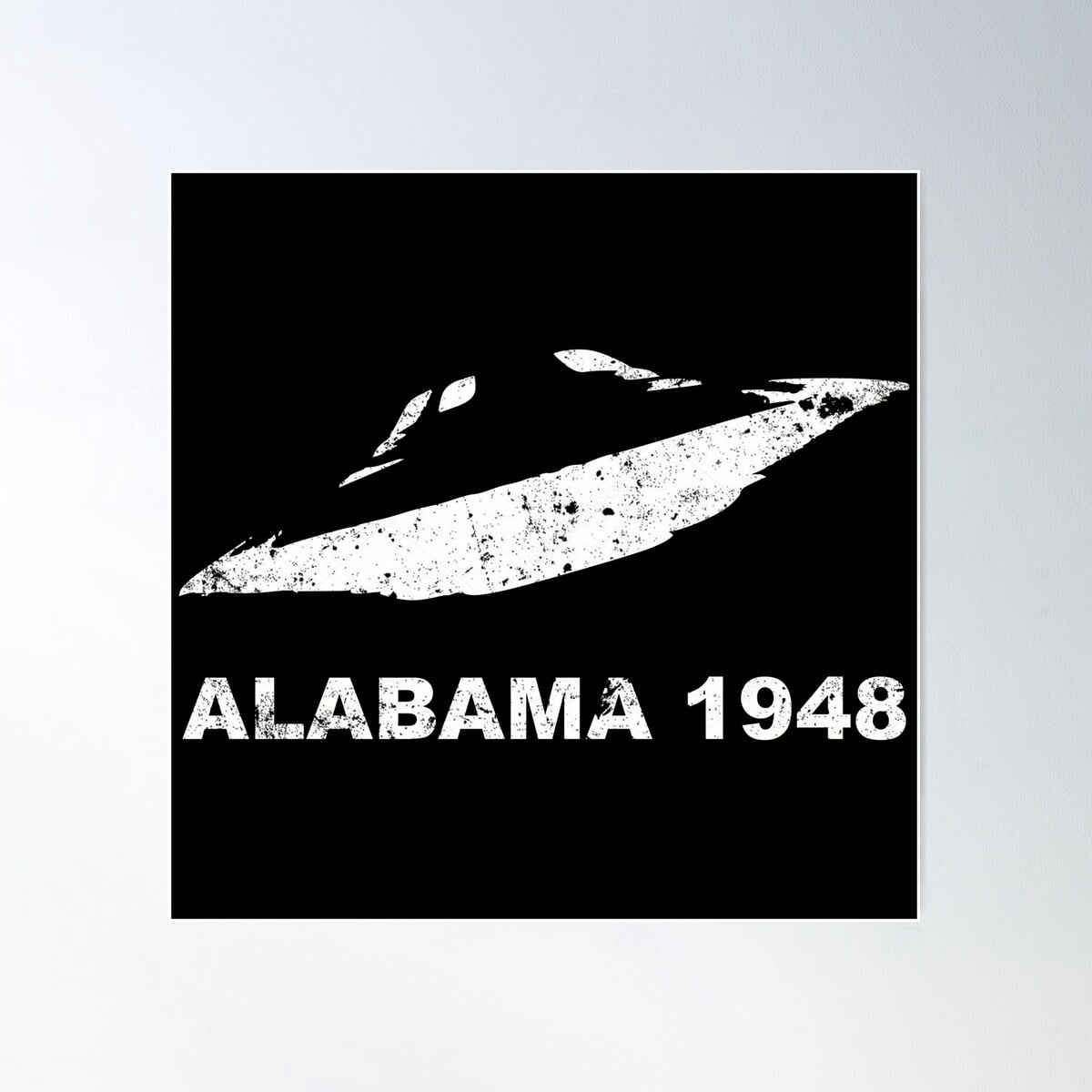 Alabama 1948 Poster Wall Art, Modern Wall Decor For Living Room Bedroom ...