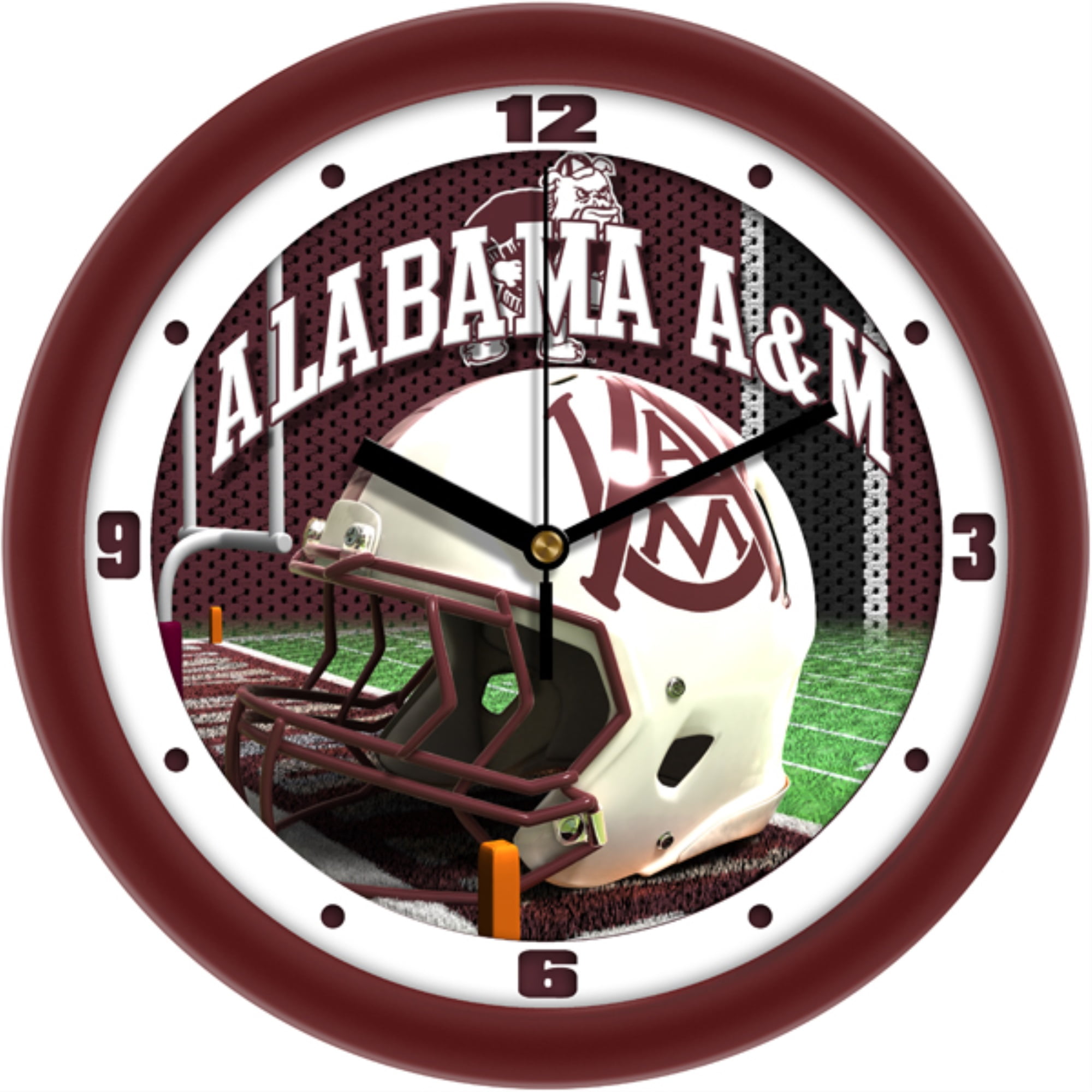 Alabama A&M Bulldogs-Football Helmet Wall Clock - Walmart.com