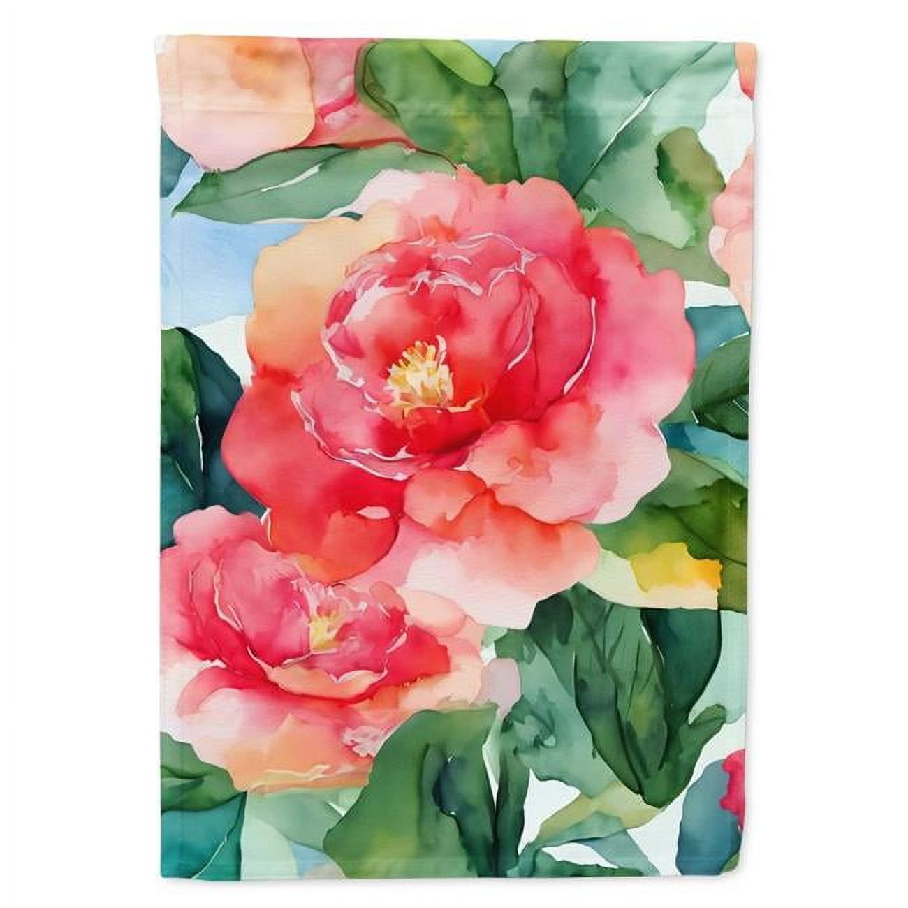 Alabama Camellia in Watercolor Garden Flag 11.25 in x 15.5 in - Walmart.com