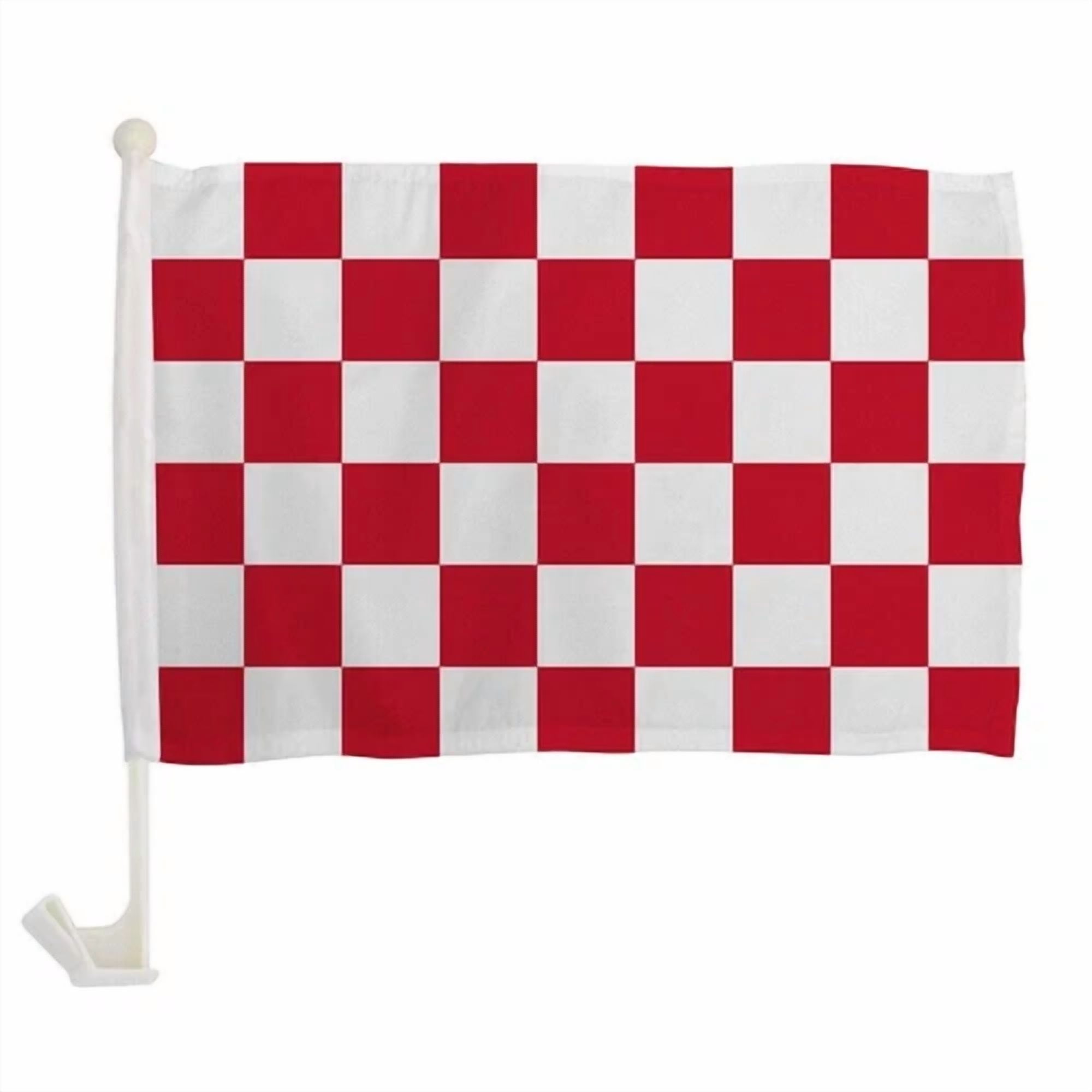 Alabama Checkered Car Flag Red And White Welcome Car Window Flag 100D ...